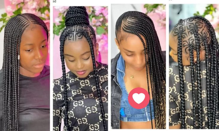 One Side Ghana Weaving Braid- We Have 100 Eye-popping Styles Here ...