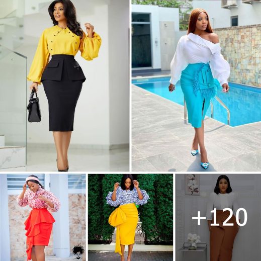 120 Best English Skirt and Blouse Styles for Ladies – Braids for Women