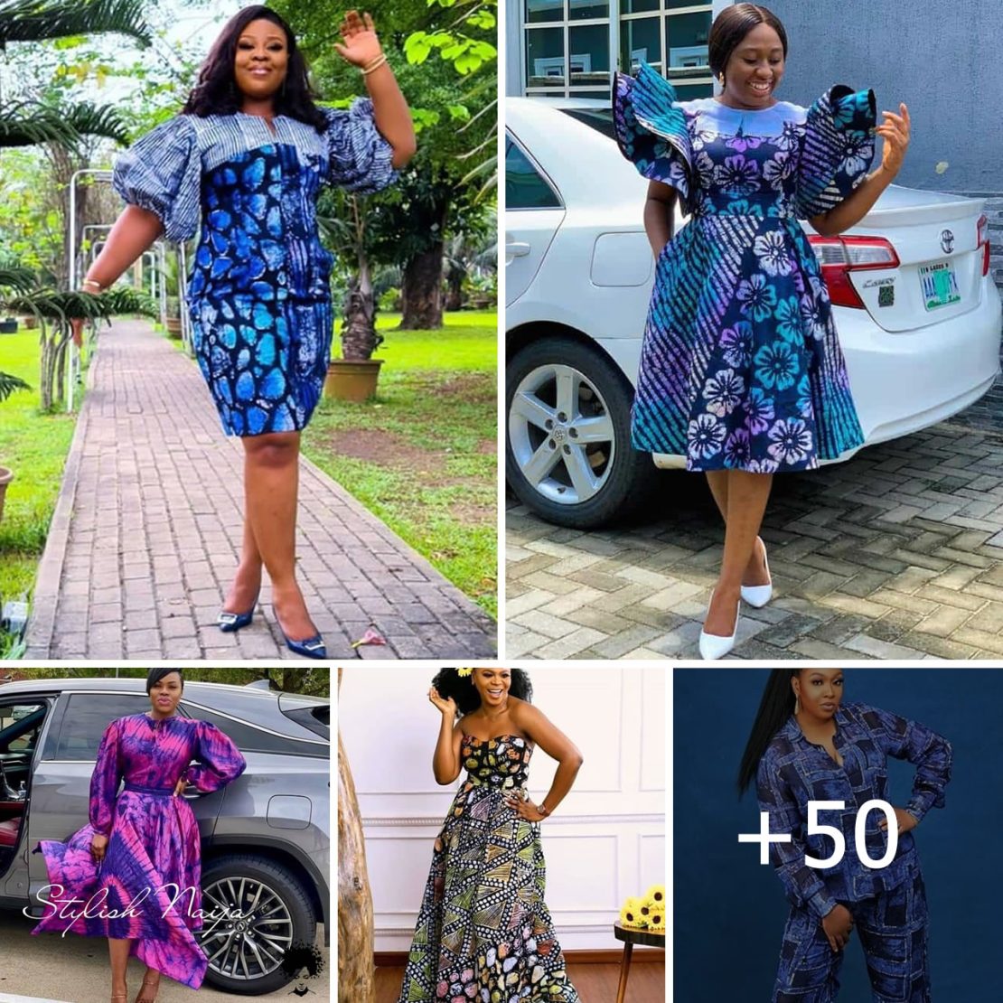 50 PHOTOS: Trending Stylish Adire Styles for Fashionable Ladies