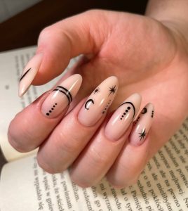 20+ Creatiʋe Ideas for Neutral Nails that Rock: Beige Nails with Design ...
