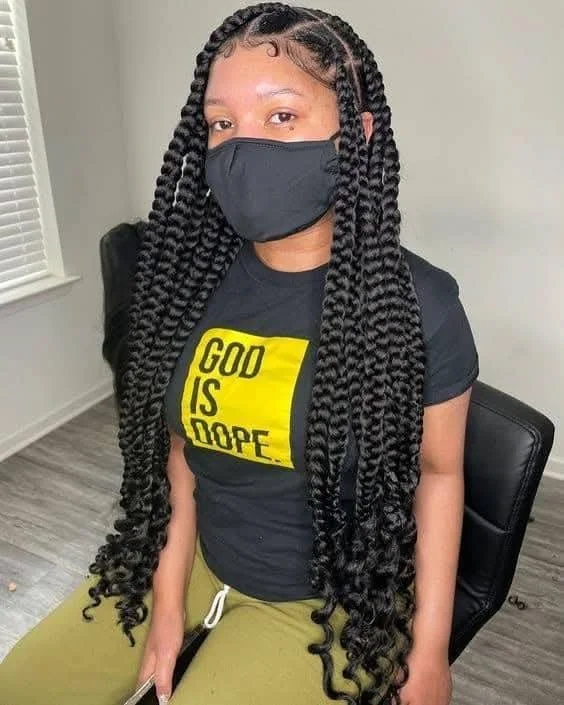 Luxury knotless braid ideas – Premium knotless braid patterns (14 ...