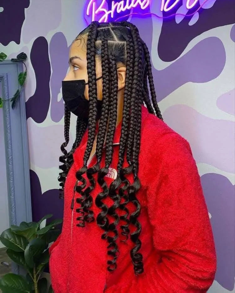 Luxury knotless braid ideas – Premium knotless braid patterns (18 ...