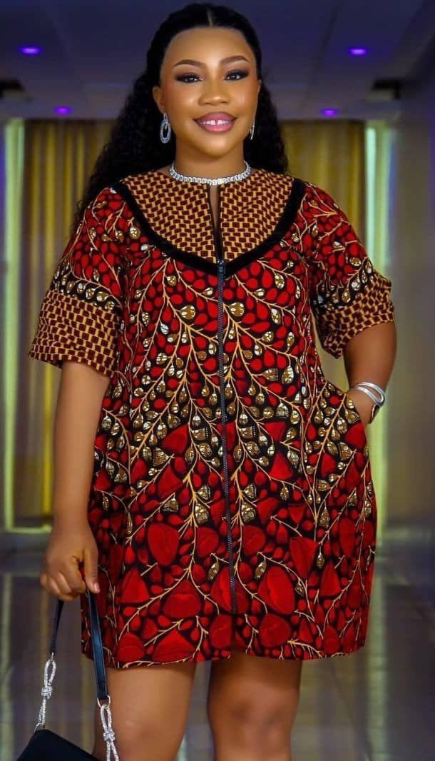 86 PHOTOS Simple Ankara dress styles for women – Short gown styles (1 ...